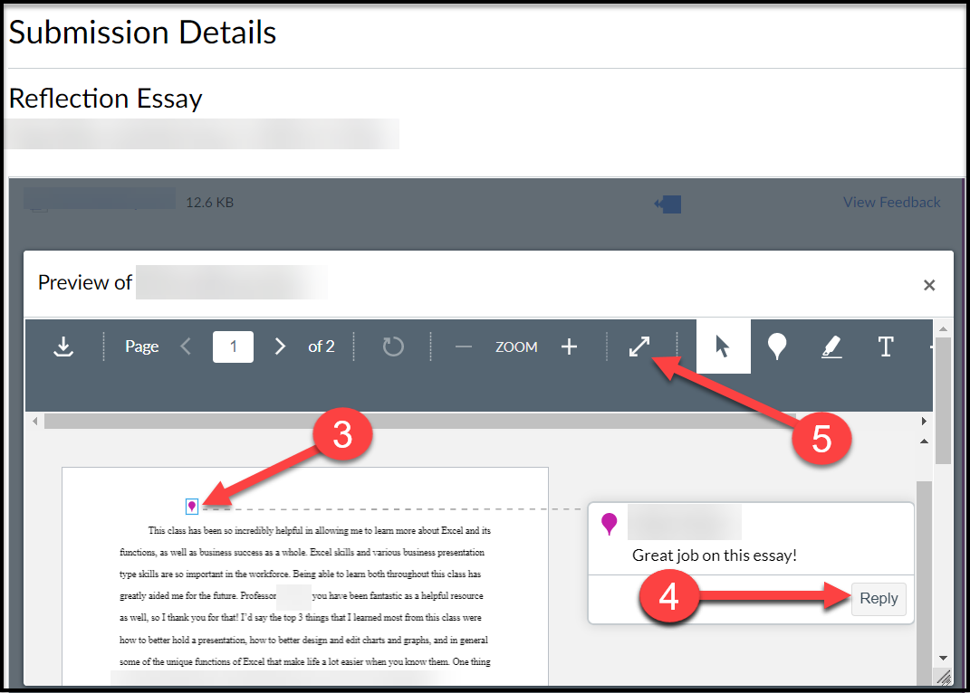 Canvas Assignment Feedback | Wilmington University