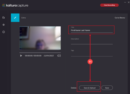 Creating A Kaltura Capture Video | Wilmington University